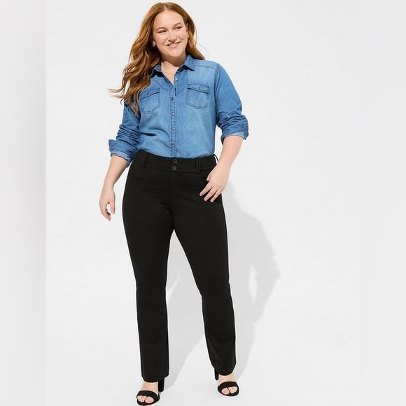 torrid | Pants & Jumpsuits | Torrid Trouser Boot Studio Luxe Ponte Nwt ...